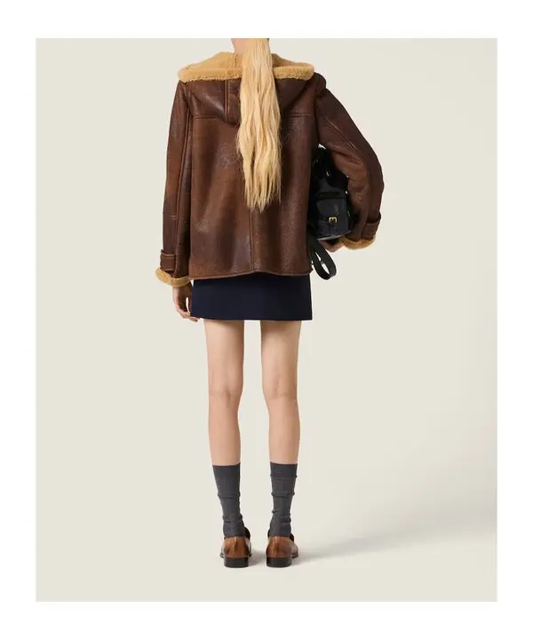 Miu Miu Logo Detailed Mini Skirt