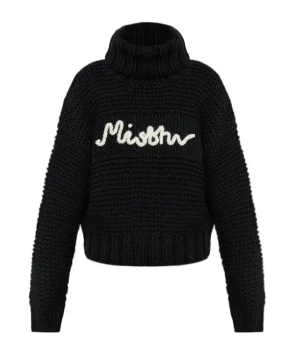 MISBHV Roll Neck Logo Knit Sweater