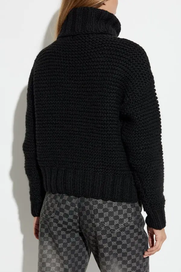 MISBHV Roll Neck Logo Knit Sweater