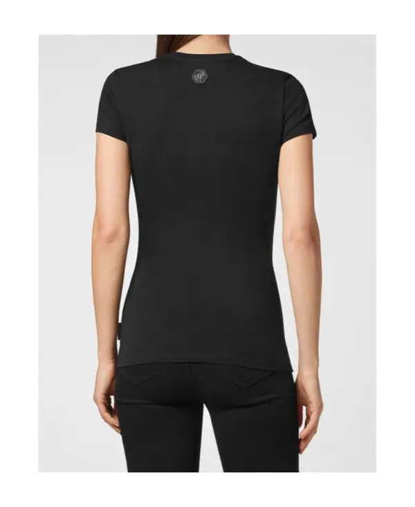 Philipp Plein Rhinestone Logo T-shirt
