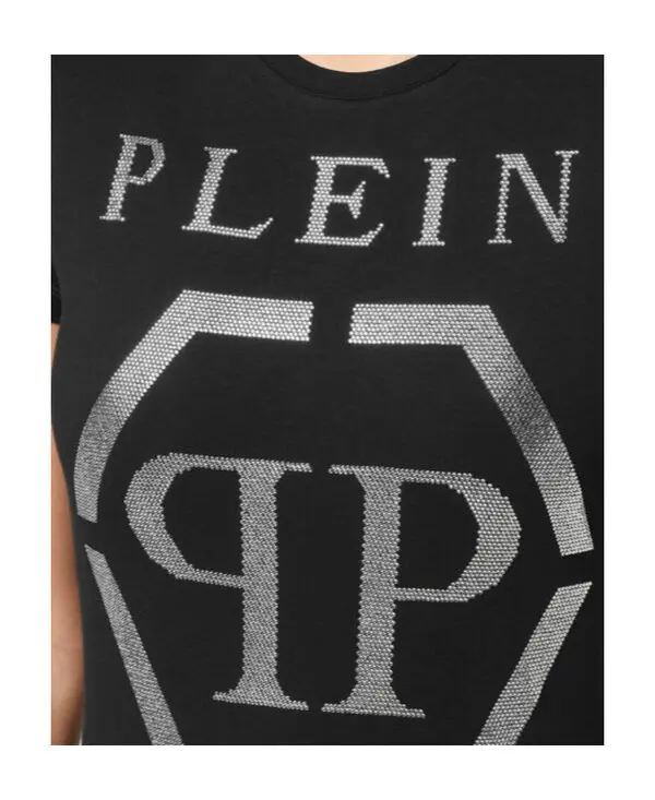 Philipp Plein Rhinestone Logo T-shirt