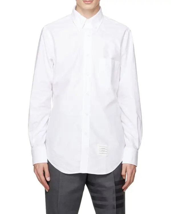 Thom Browne Collared Button-up Shirt - White