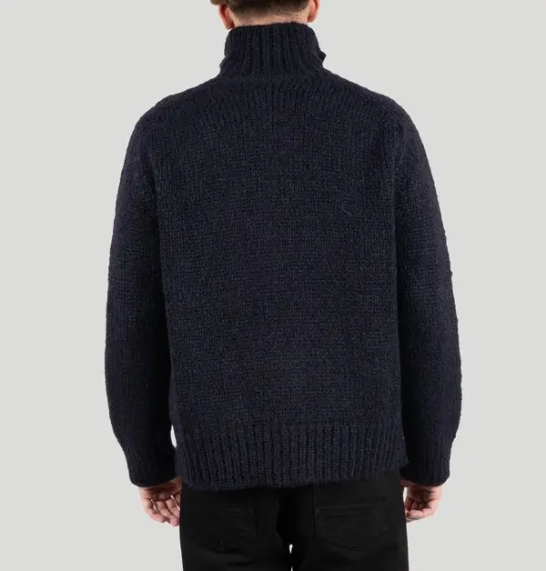 JIL SANDER High-neck Zipped Knit Cardigan