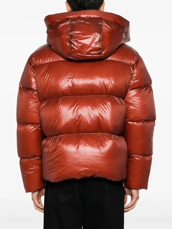 Emporio Armani Logo Embroidered Hooded Padded Jacket