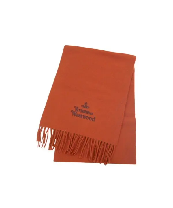 VIVIENNE WESTWOOD Fringed Scarf - Brown
