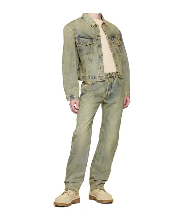 ENTIRE STUDIOS Slem Straight-leg Jeans - Surface Wave