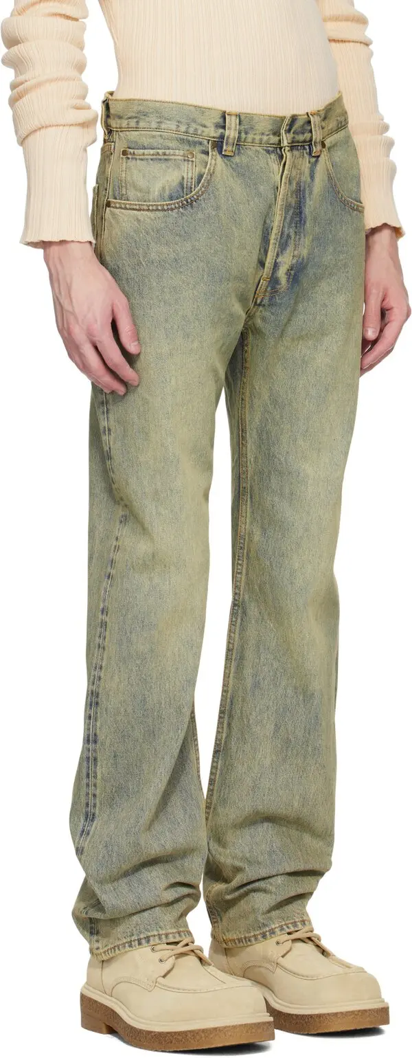 ENTIRE STUDIOS Slem Straight-leg Jeans - Surface Wave