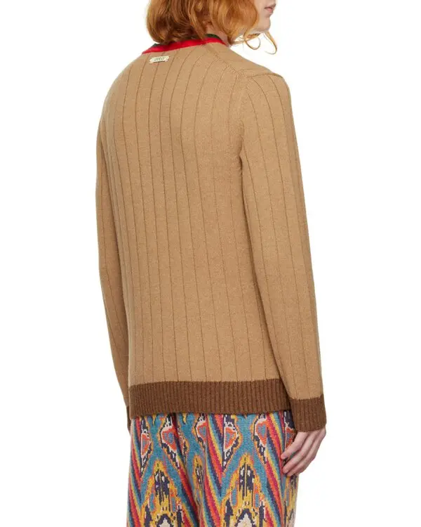 Gucci Web Stripe-neck Jumper