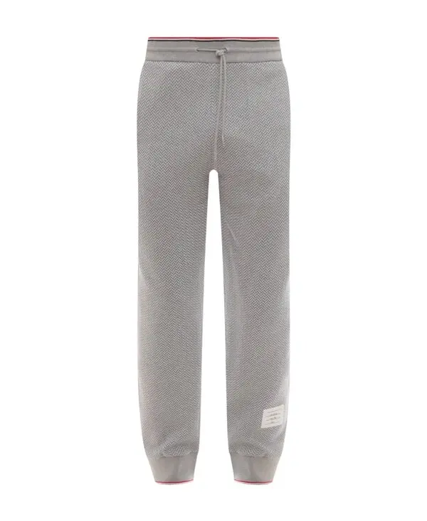Thom Browne Logo Patch Drawstring Track Pants
