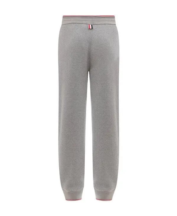 Thom Browne Logo Patch Drawstring Track Pants