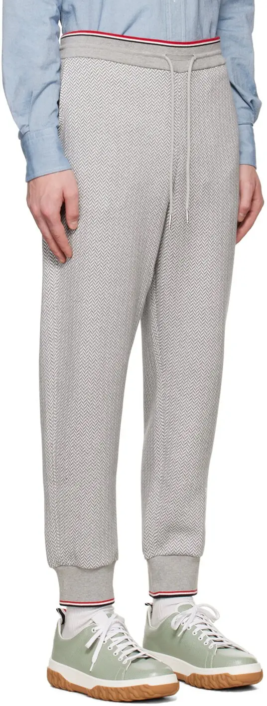 Thom Browne Logo Patch Drawstring Track Pants