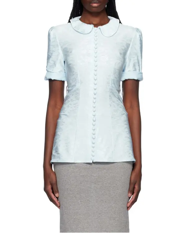 JIL SANDER Flower Jacquard Shirt
