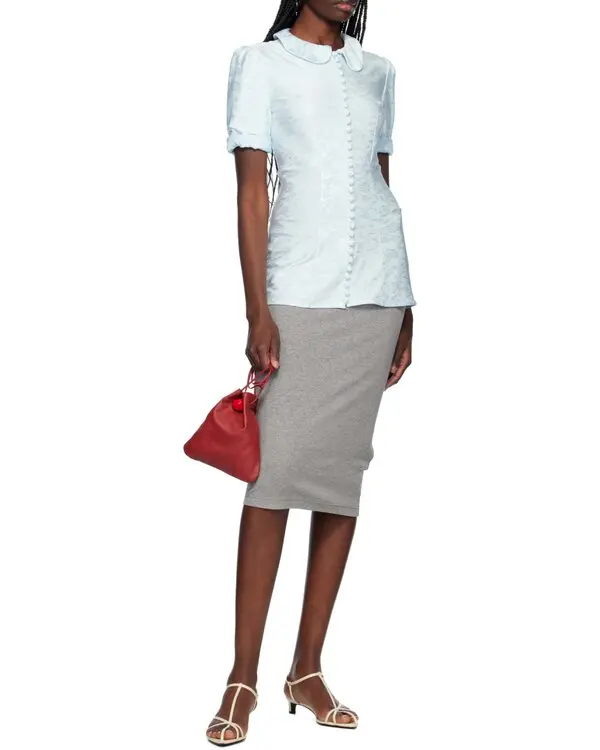JIL SANDER Flower Jacquard Shirt