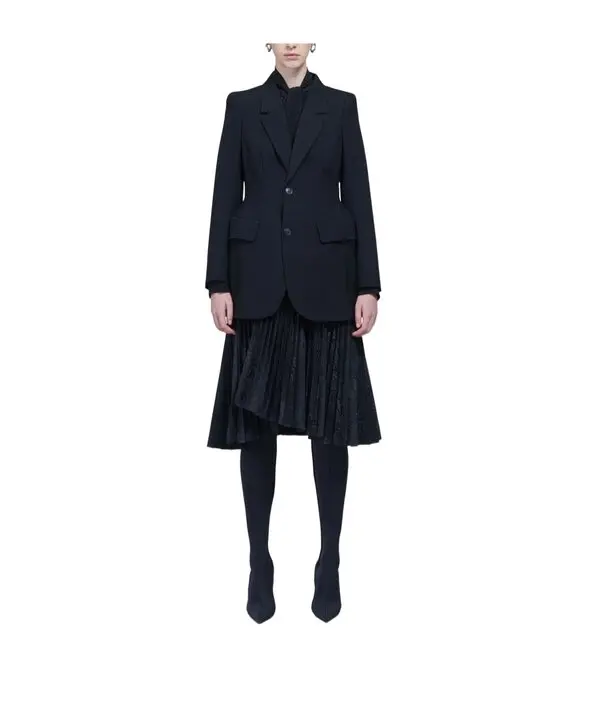 Balenciaga Hourglass Single-breasted Wool Twill Jacket