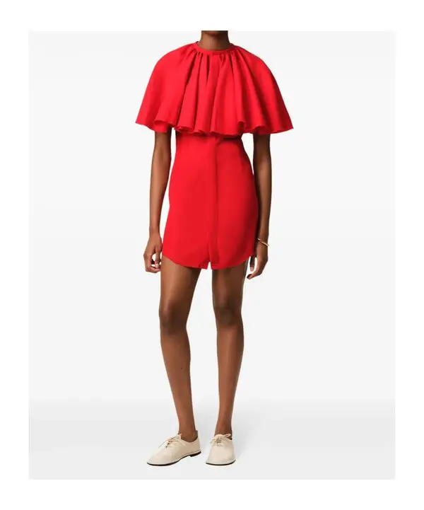 Ami Ruffled Mini Dress