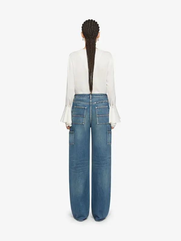 Givenchy 4g Pattern Ruffled Blouse