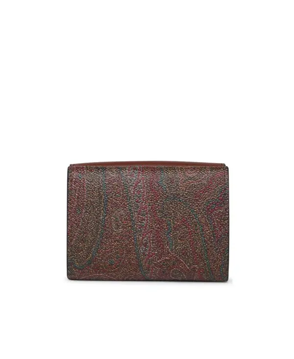 Etro Paisley-jacquard Foldover Top Wallet - Red