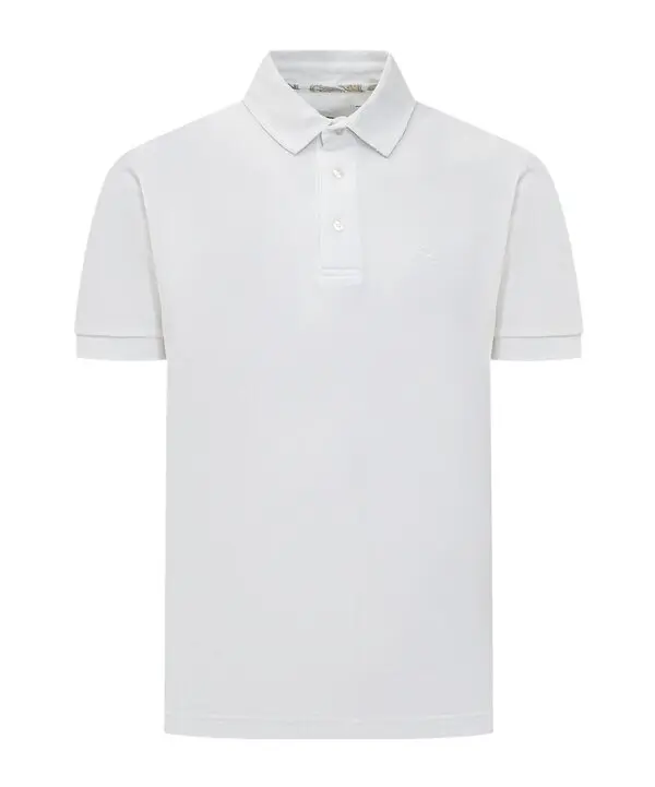 Etro Logo Embroidered Straight Hem Polo Shirt