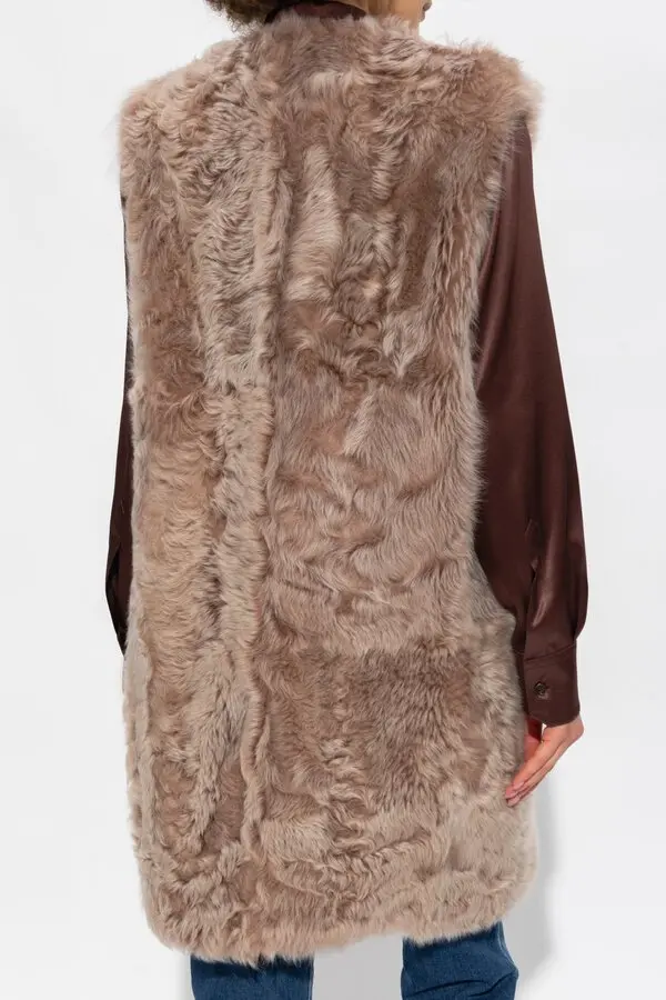 Dolce & Gabbana Sleeveless Fur Coat