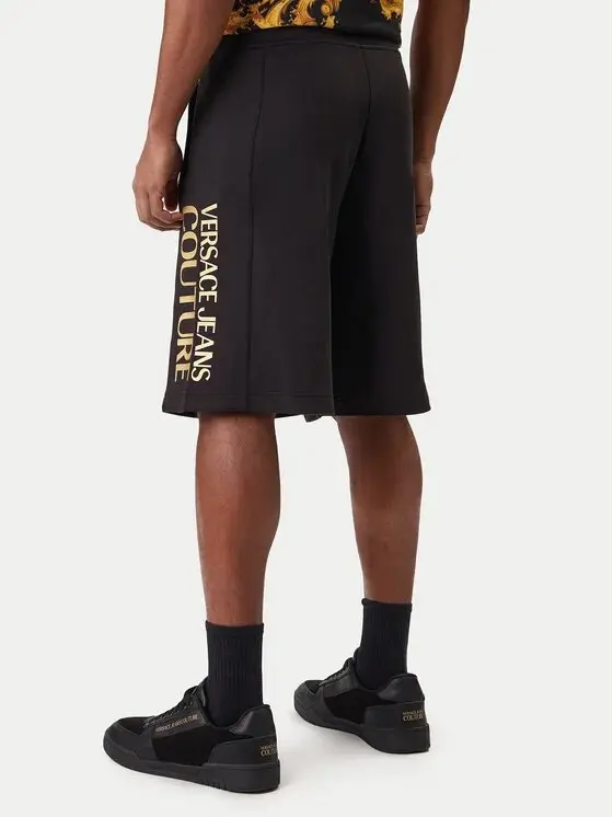 Versace Logo Track Shorts - Black