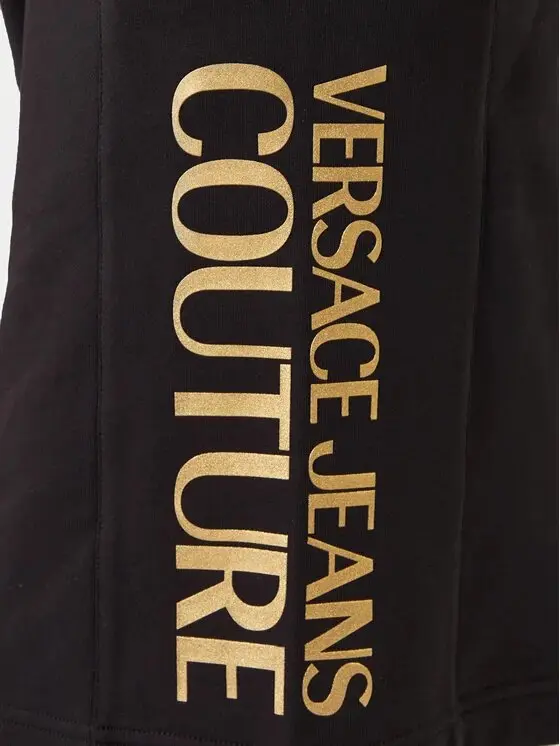 Versace Logo Track Shorts - Black