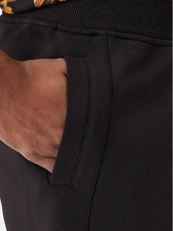 Versace Logo Track Shorts - Black