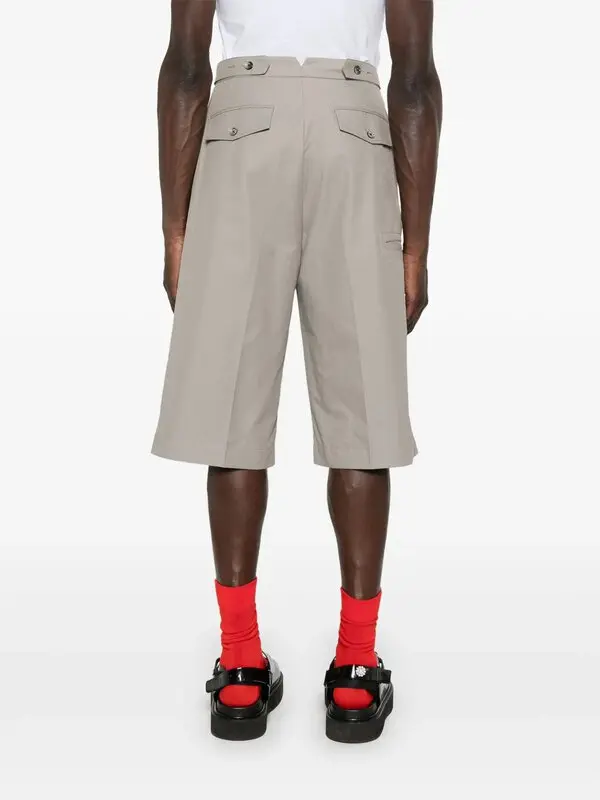 AMI Paris Pleated Detail Shorts