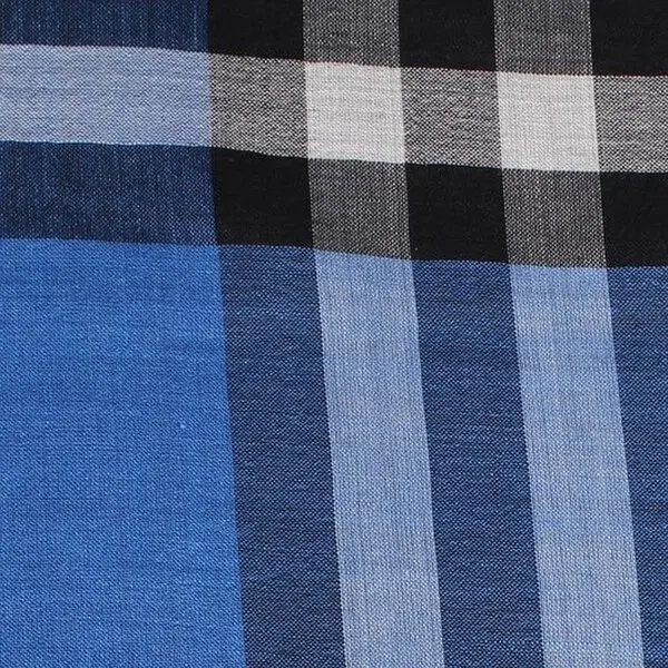 Burberry Checkered Scarf - Blue