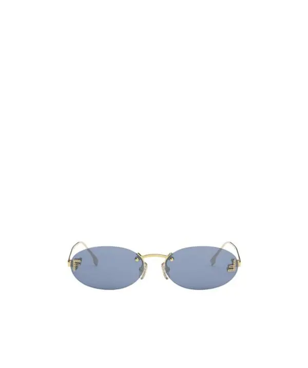 Fendi Oval Frame Sunglasses - Blue