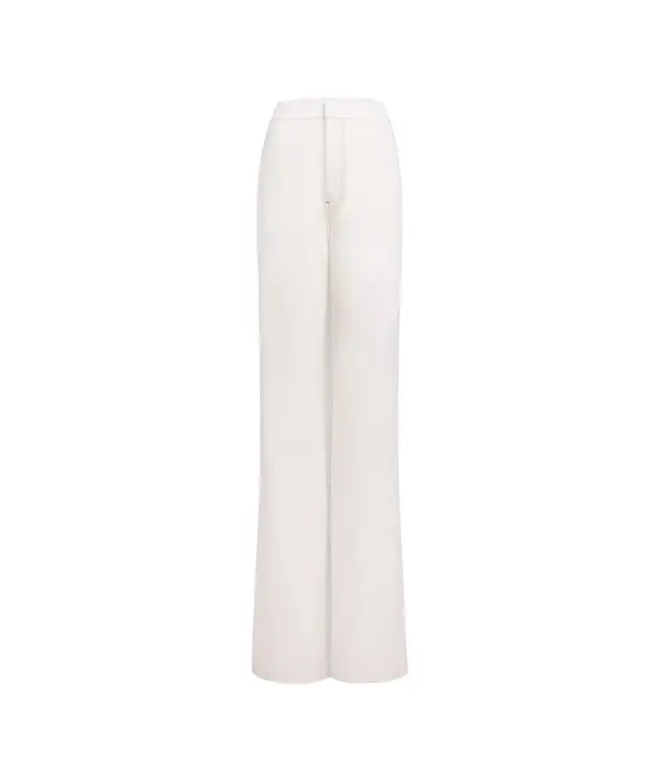 Alaïa Wool Dress Pants With Contrast Stitching