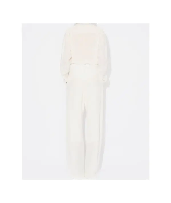 Alaïa Wool Dress Pants With Contrast Stitching