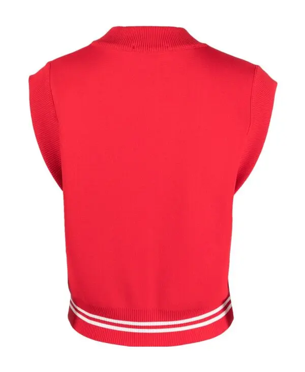 AUTRY Sleeveless Sweater With Logo Embroidery
