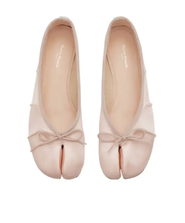 MAISON MARGIELA Tabi Satin Ballerinas - Alba