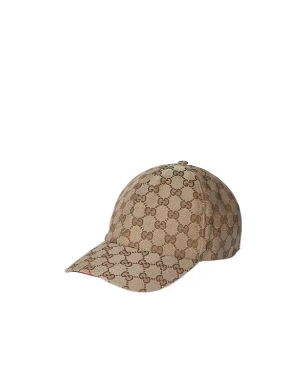 Gucci Gg Monogrammed Baseball Cap - Camel And Dark Brown