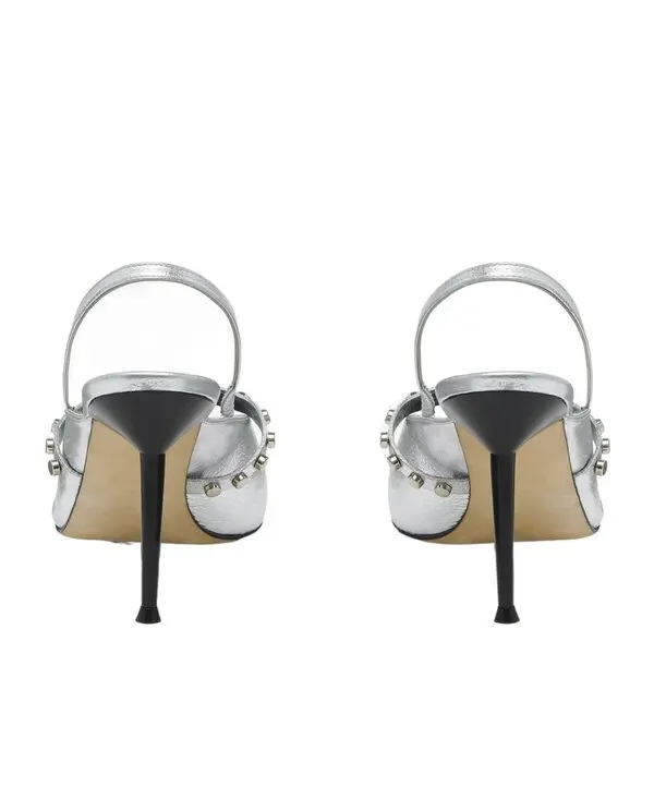 Alexander McQueen Revel Slingback Pumps With Stud Embellishments