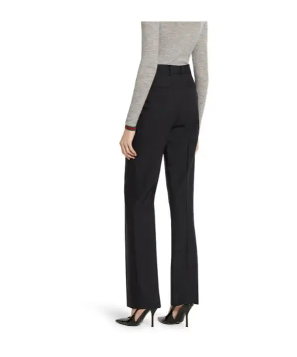 Gucci Pinstripe Wool Jacquard Tailored Pants