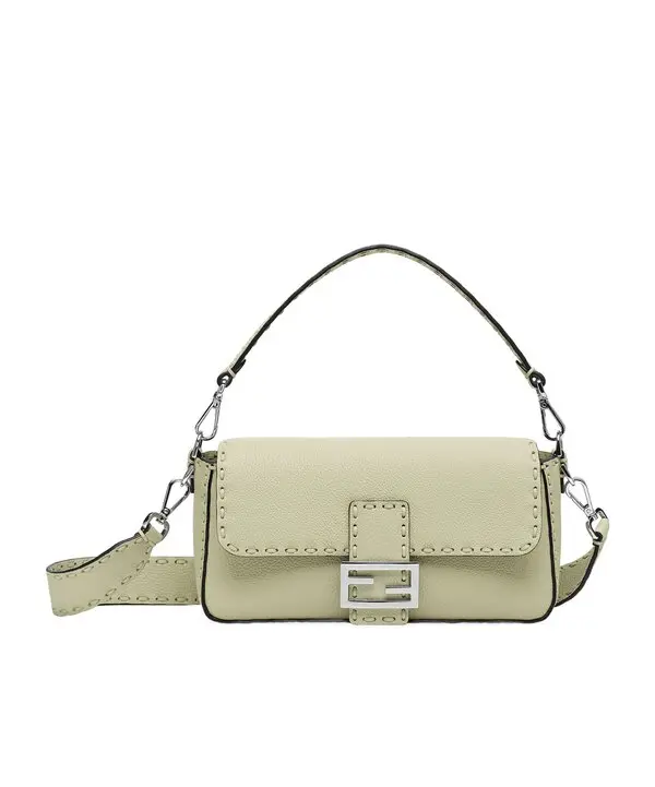 Fendi Selleria Bag With 612 Hand-sewn Topstitches - Green