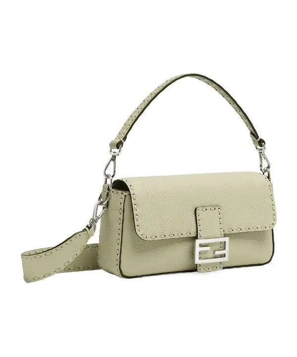 Fendi Selleria Bag With 612 Hand-sewn Topstitches - Green