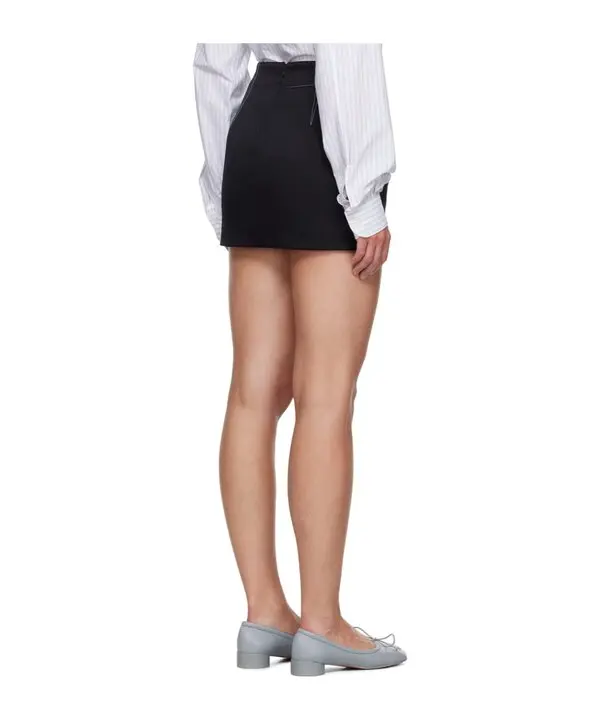 MAISON MARGIELA Contrast Stitching Mini Skirt