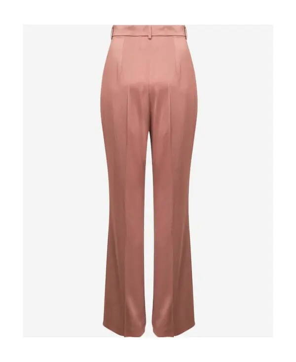 Nanushka Satin High Waist Pleated Trousers