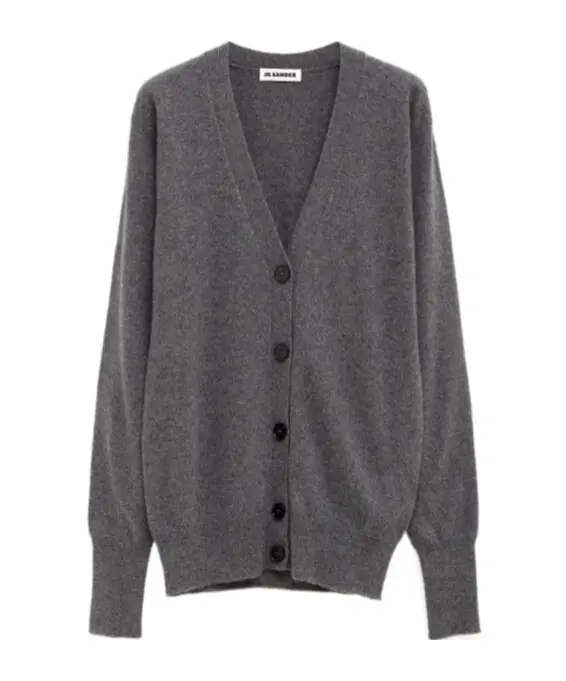JIL SANDER Button-down Cashmere Cardigan - Black