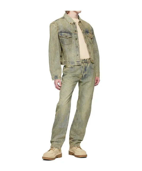 ENTIRE STUDIOS Button-front Denim Jacket - Nude