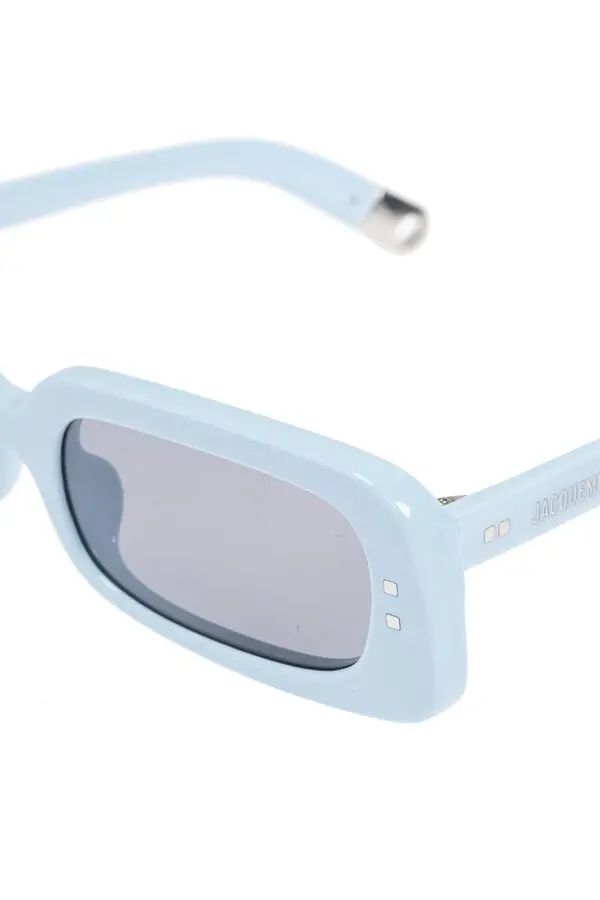 Jacquemus Rectangle Logo Sunglasses - Blue