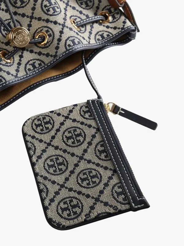 Tory Burch T Monogram Bucket Bag - Blue