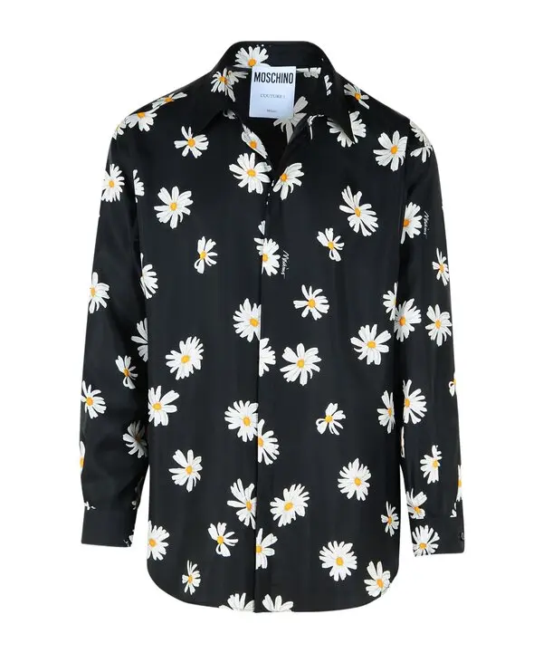 Moschino Floral Printed Long-sleeved Shirt