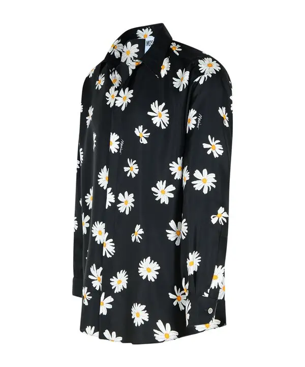 Moschino Floral Printed Long-sleeved Shirt