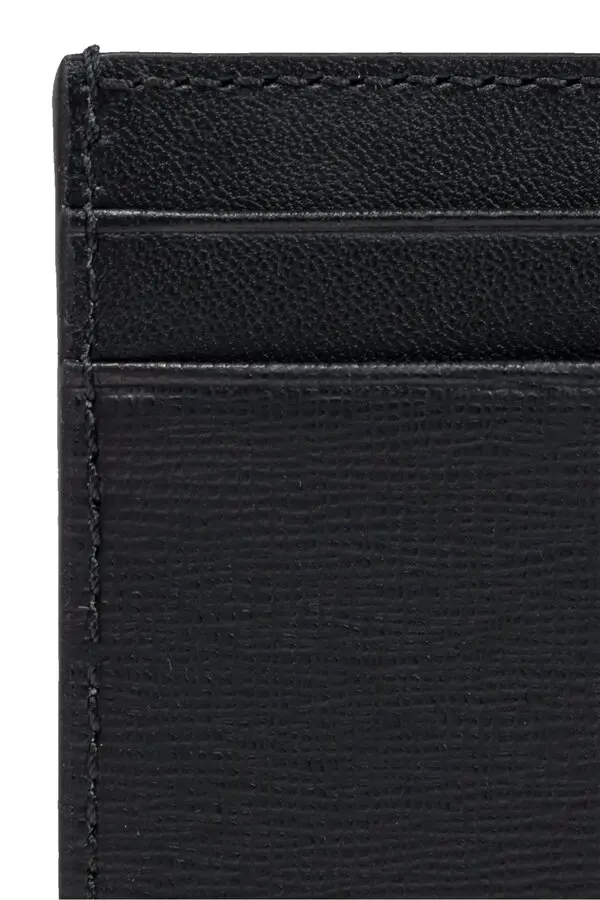 Bally Logo-printed Striped Cardholder - Black