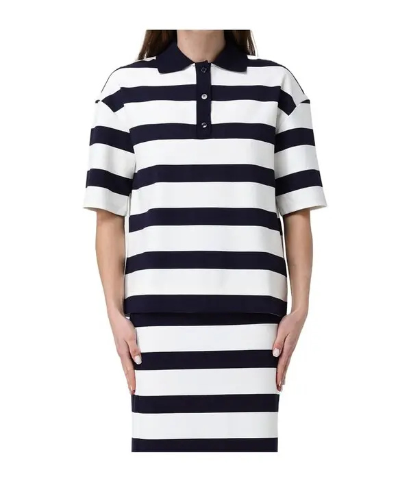 Max Mara Short-sleeved Polo Shirt - White