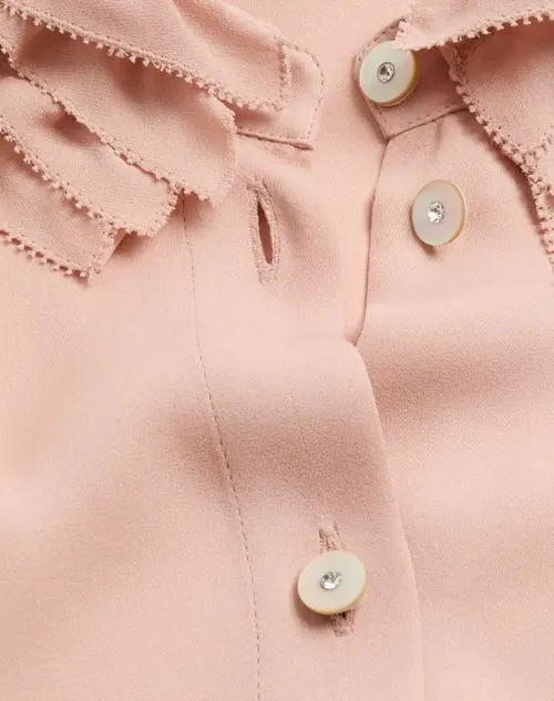 Valentino Garavani Georgette Ruffled Shirt