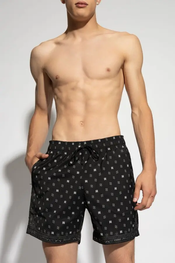 Amiri Ma Paisley Swim Shorts - Black